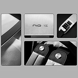 NIID NEO Stylish Shoulder Backpack for 15.6in Laptop Waterproof Multipurpose Magnetic Lock Travel Backpack for Men Women, White