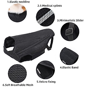 ETIAL IVDD Back Brace for Dogs, Pet Dachshund Back Supporting Vest, Canine Dog Back Bracer for Puppy with Arthritis, Herniated Disc, Back Pain, Spinal Surgical Recovery and Rehabilitation (S)