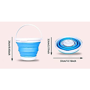 Ultrasonic Folding Bucket Turbo Washing Machine, Automatic Positive and Negative Usb Plug-In Lundry Machine,Portable Mini Lavadoras for Student Dormitories, Living Rooms, Bathrooms, Balconies
