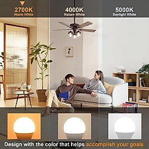 comzler Small Light Bulb 6 Watts Warm White Light 2700K, 60 Watts Globe Light Bulb Equivalent, E26 Standard Screw Base A15/G45 Shape LED Appliance Bulb Refrigerator 6-Pack