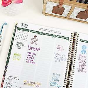 bloom daily planners Inspirational & Motivational Quotes Planner Stickers (8 Sheets / 200+ Stickers) - Hand-Lettered Positive Cute Aesthetic Quotes for Decorating Organizers, Scrapbooks, Laptops, etc.