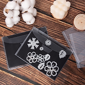 24 Pcs Stamp and Die Storage Bag and Rubber Magnetic Sheet Resealable Storage Pocket,Scrapbooking Storage Stamps and Dies for Card Making Die Cutting (0.5 mm Magnet Sheet)