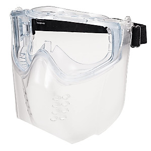 MSA 10150069 Vertoggle Safety Goggles - Industrial Use, Safety Goggle/Faceshield Combination, Protects Against Impact & Splash, Sightgard Protective Eyewear, Polycarbonate (PC), Anti-Fog, Anti-Scratch