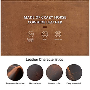 CataPurus Top Grain Leather 16.2" Slim PC Sleeve Case, Solid Vintage Design, Handmade, Compatible with MacBook Pro 16.2" A2485 M1 Max 15" Touch Bar A2141 A1707 Pro 16" Touch ID A1990, Brown 16.2 Inch