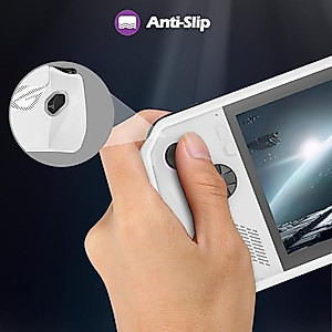 ProCase Upgraded Flip Case for ASUS ROG Ally Gaming Handheld 7 inch 2023, Protective Cover with Magnetic Removable Front Cover, Rog Ally Accessories Non-Slip Full Protection Grip Case -White