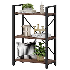 BON AUGURE 3 Tier Bookshelf and Record Stand