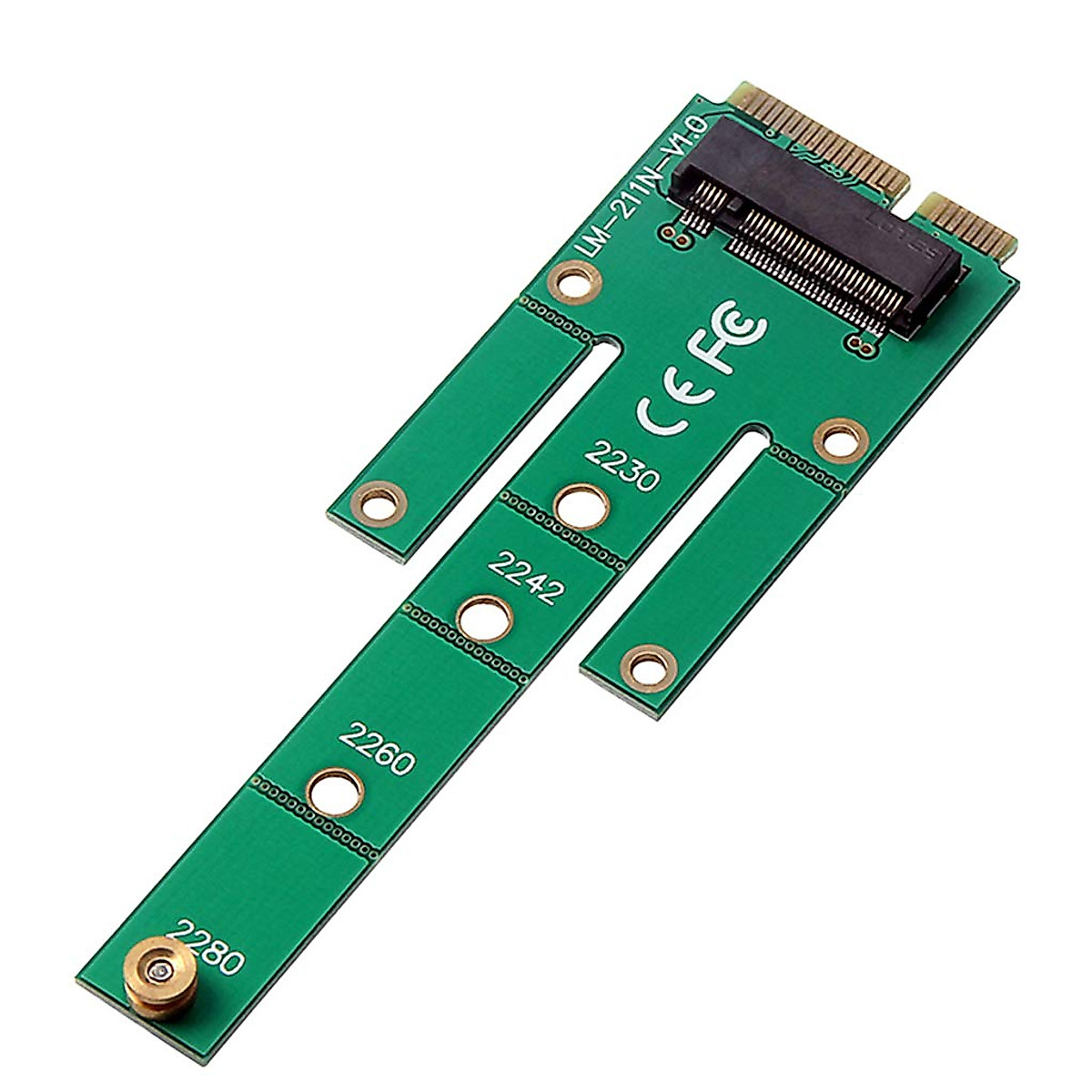balikha Mini Pcie MSATA SSD to M.2 NGFF B&M Key SSD Adapter Card for Motherboard/PC
