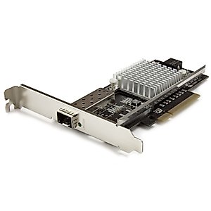 StarTech.com 10G Network Card - MM/SM - 1x Single 10G SPF+ Slot - Intel 82599 Chip - Gigabit Ethernet Card - Intel NIC Card (PEX10000SFPI)