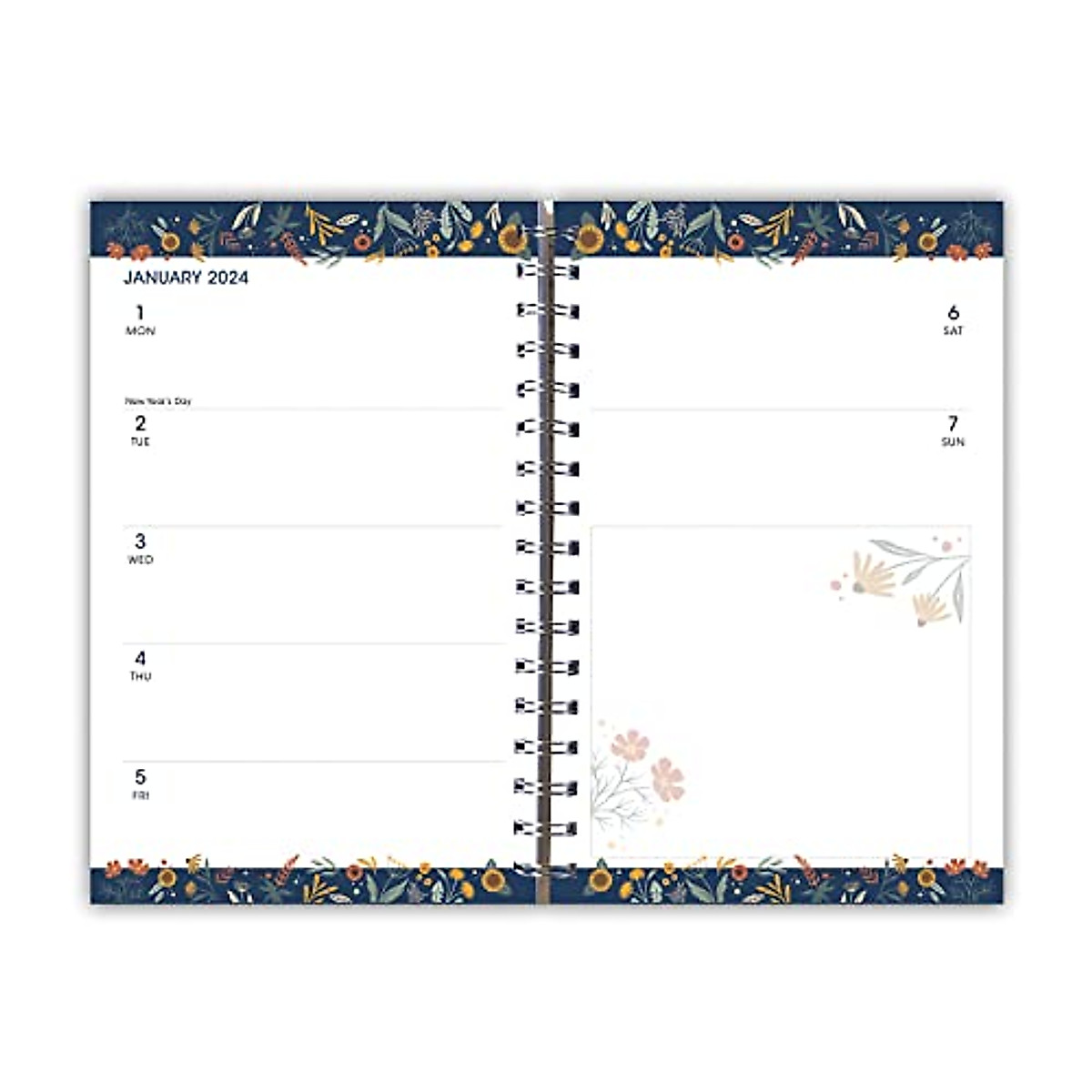 2024 Weekly & Monthly Planner, 16-Month Engagement Calendar: September 2022 - December 2023, 9" x 6" - Harvest Sunflowers