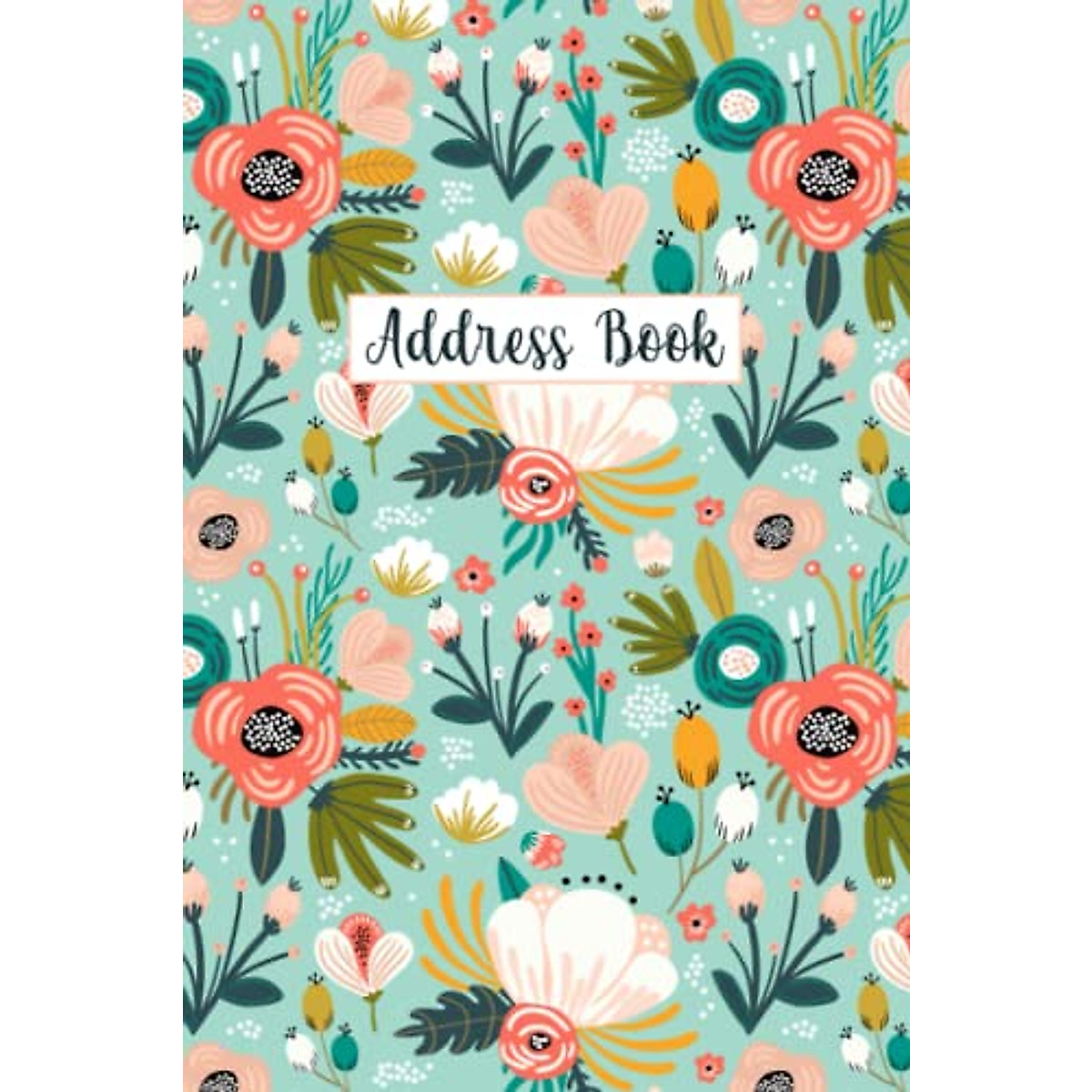 Address Book: Organizer and Notes with Alphabetical Tabs Rustic Sunflower Cover