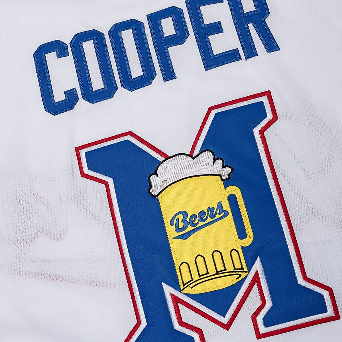 Stitched Doug Remer Beers Jersey Joe Cooper 44# 17# Movie Baseball Jerseys for Mens Size S-3XL (44,X-Large)