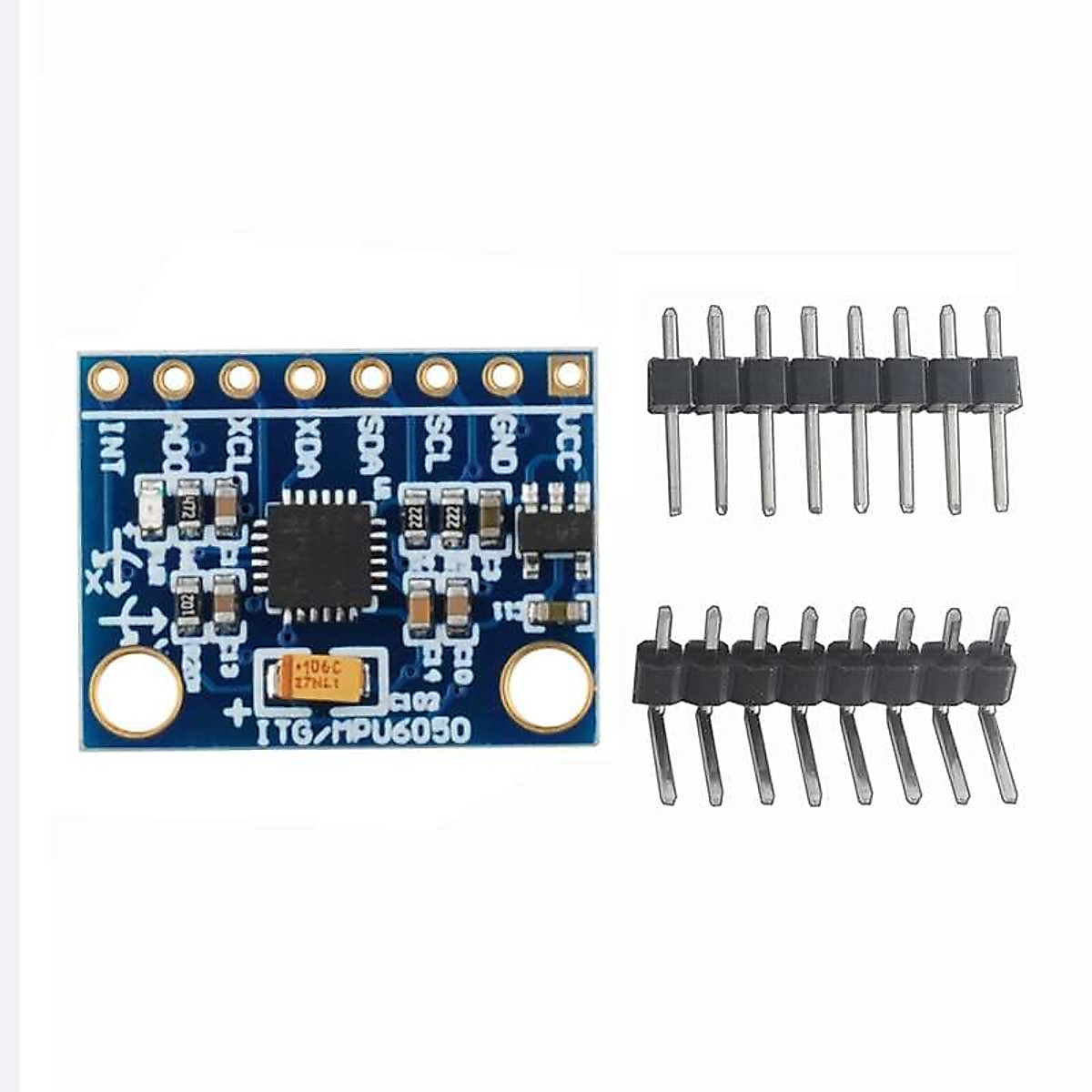 Stemedu 5PCS GY-521 6 DOF mpu6050 Accelerometer Sensor Module MPU-6050 3 Axis Gyroscope 3 Axis Acceleration 16 Bit IIC I2C Breakout Board for Arduino
