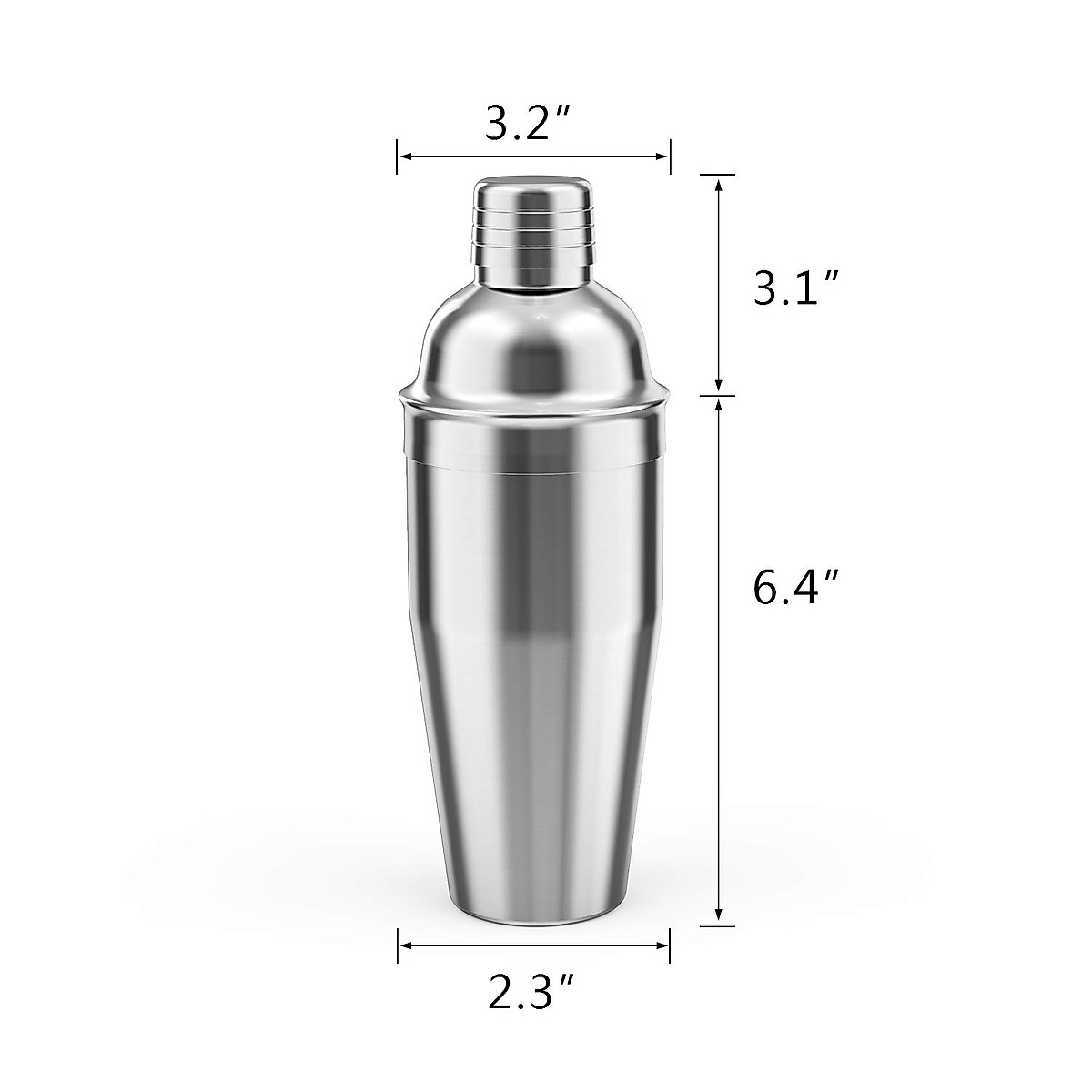 LUCKYGOOBO Cocktail Shaker Set,24 oz Martini Shaker,Bartender Kit with Stand,Stainless Steel Martini Mixer Built-in Strainer,Bar Tool Set,Drink Shaker,Fun Gifts.