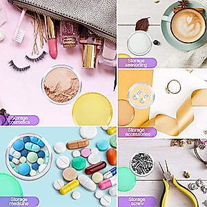 HNYYZL Sample Container,5 Gram Empty Plastic Cosmetic Pot Jars for Eye Shadow Nails Powder Jewelry Cosmetic Lip Balm Cream Lotion(11colors, 55 Pcs)