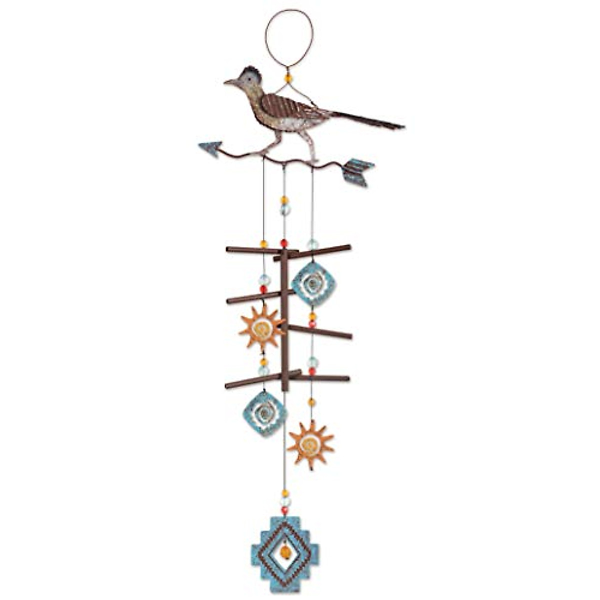 Sunset Vista Designs Roadrunner on Arrow Wind Chime, 28"