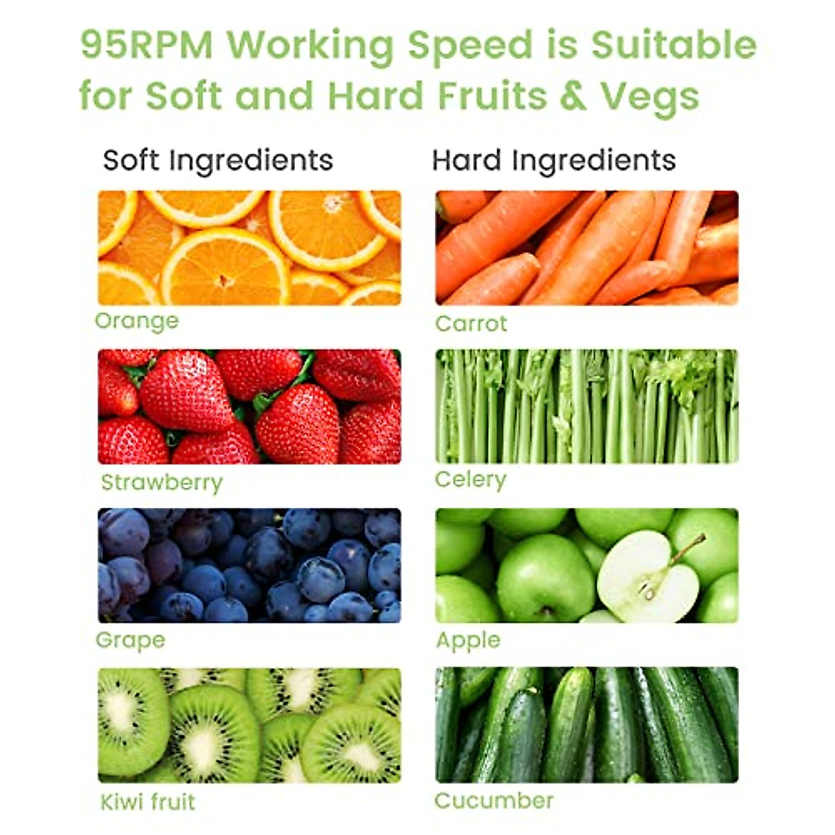 Juicer Machines, Orfeld Professional Cold Press Juicer Extractor Machine