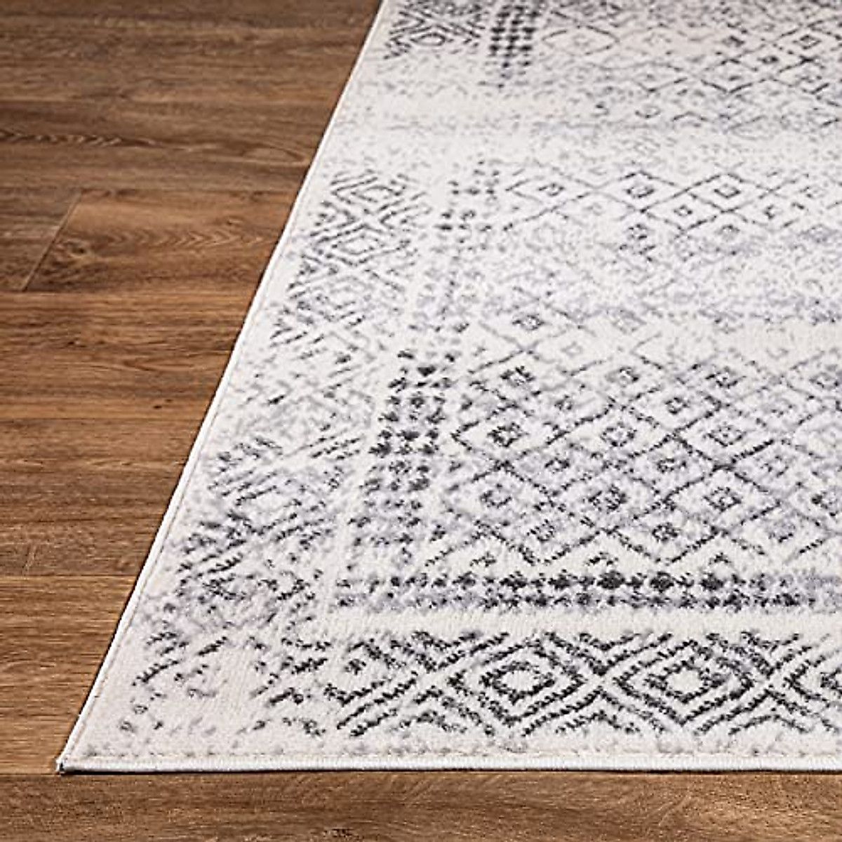 Rugshop Bohemian Oriental Area Rug 5' x 7' Gray