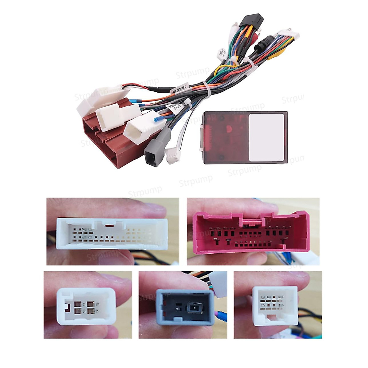 Strpump 16pin Car Radio Stereo Power Retrofit Harness Cable Wire for Mazda 6 Atenza CX-5 2013+ w/Bose Amp Retain OEM Rearview Camera USB Adapter