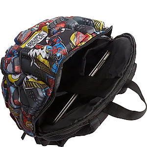 Madpax Marvel Spiderman Comic Strip Backpack, Multi/Black, One Size