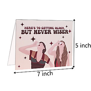 Tuoshei Singer Album Style,Funny Birthday Card,Singer Era Foldable Style, Great Sweet Birthday Gifts for Her Him for Fans - with Envelope