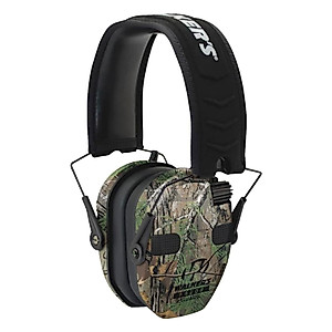 Walker's Razor Slim Electronic Quad Earmuff 23Db/Realtree Xtra Camo, Black, One Size