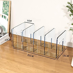 Clear Closet Bag Storage Dividers Rack, Detachable Cupboard Shelf, Acrylic Dividers For Shelves, Acrylic Shelf Dividers Stackable, Storage Rack For Shelf Dividers For Closet Organization (32cm*2)