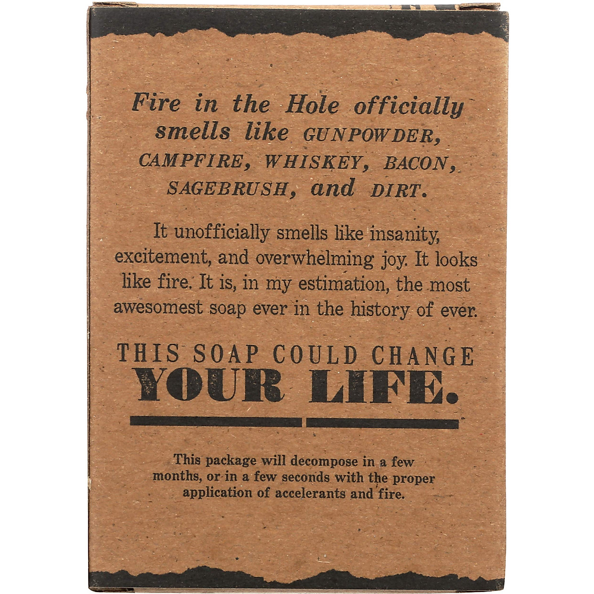 OUTLAW SOAPS Fire In The Hole Bar Soap, 4 OZ