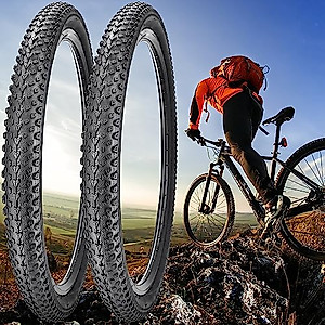 26/27/29 X 2.125 Bike Tire Folding Replacement Bicycle Tires for Mountain MTB Hybrid Bike Bicycle (27.5" 2 Tires)
