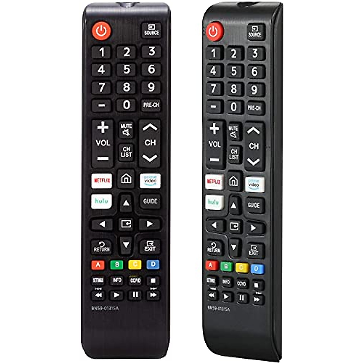 BN59-01315A BN59-01315D Replacement Remote Compatible with All Samsung Smart TV, 4K UHD Curve Ultra HDTV LED 6 7 8 Series with Netflix, Prime Video, Hulu App Keys
