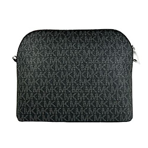 Michael Kors Jet Set Medium Crossbody Leather Handbag (BLK)