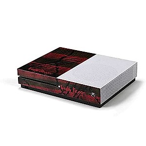 Skinit Decal Gaming Skin Compatible with Xbox One S Console - Officially Licensed Warner Bros Freddy Krueger Scratch Design