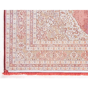 Unique Loom Baracoa Collection Area Rug - Regla (2' 2" x 6' 1" Runner, Red/ Green)