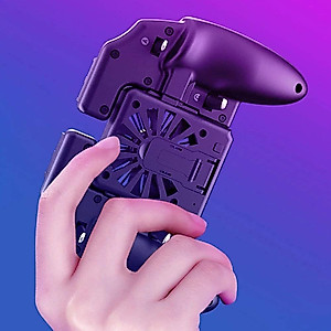 Phone Game Radiator Muted Cooling Fan 2 Triggers Gaming Grip Handle Game Controller