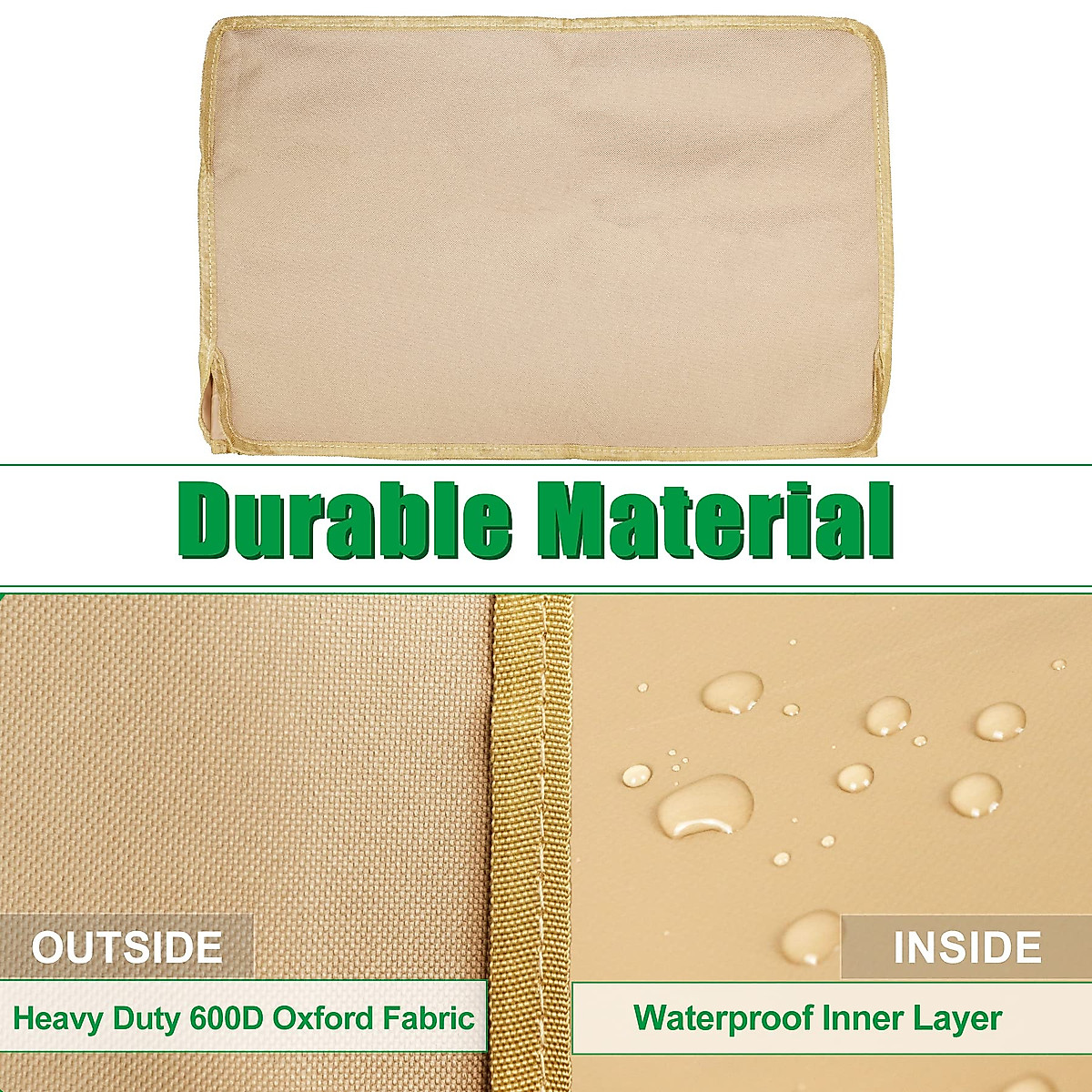 Forestchill Window Air Conditioner Cover for U-shaped 8,000/10,000/12,000 BTU Window AC Unit, Heavy Duty 600D Weatherproof Air Conditioner Cover for Outside Unit