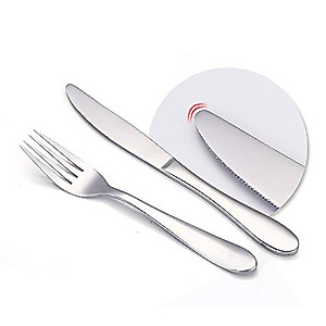 VANRA 4-Piece Children Knives Set Stainless Steel Kids Dinner Knife Child Silver Cutlery Set 6.8-inch (4 knives)