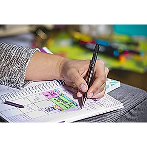 Zebra Pen F-301 Retractable Ballpoint Pen, Stainless Steel Barrel, Fine Point, 0.7mm, Assorted Ink, 9-Pack