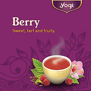 Yogi Tea - Berry DeTox Tea (6 Pack) - Healthy, Cleansing Antioxidant Blend - Caffeine Free - 96 Organic Herbal Tea Bags