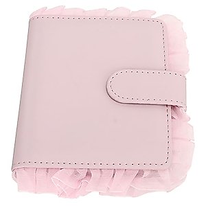 Camera Picture Album, High Transparency 64 Pockets Light Buckle Design Mini Film Photo Album for Display (Pink)