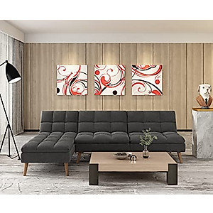 Gold Sparrow Bovey Convertible Sofa Bed Sectional