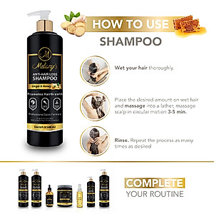 Melany's Natural Herb Ginger Honey Shampoo 16 OZ