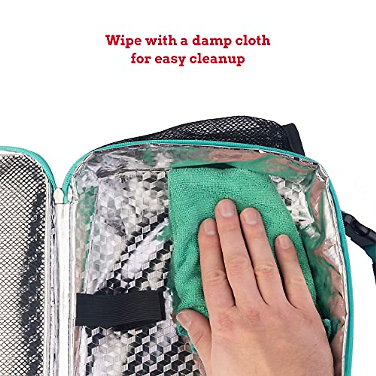 Whiskware Insulated Soft Cooler Lunch Box for School, Work, and Travel, One Size, Navy