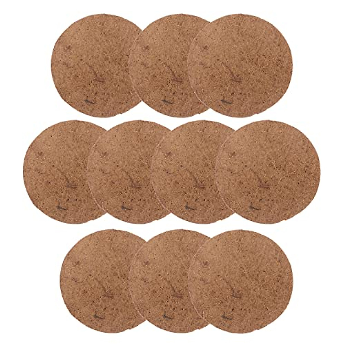 balacoo Natural Pigeon Egg Pads- 10Pcs Fiber Substrate Bird Nest, Bird Nest Mats Classic Bird Nest Pads, Racing Pigeon Breeding Eggs Mat for Finch Chicken Bird Nesting Materials