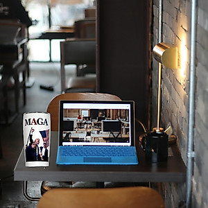 20oz Trump Tumblers - MAGA - 3D Printing Stainless Steel Cup White Trump Insulated Tumbler for Gift Trump Thermal Coffee Mug Trump Water Bottles Two-sided(glossy and frosted）for Hot and Cold drink