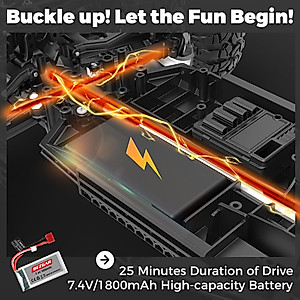 BEZGAR HB101 1:10 Scale Beginner RC Truck, 4WD High Speed 48km/h All Terrains RC Car Off Road Waterproof RC Buggy Toys for Boys Kids and Adults