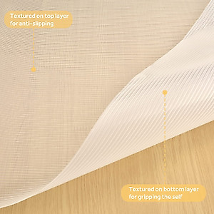 Shelf Liner Washable Cabinet Liner Non-Slip Drawer Liner Kitchen Shelves Liner Refrigerator Liner 17.5" x16.5FT