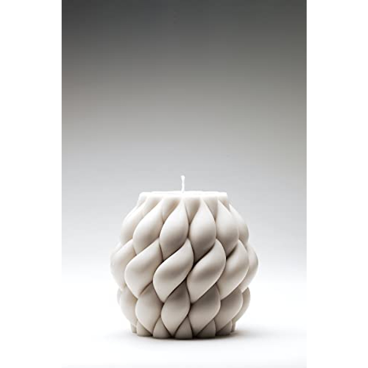LAWA Knot Ball Candle - Handmade Twisted Scented Soy Wax Candle Elegant Aesthetic Candle Housewarming Gift Home Decor Idea White