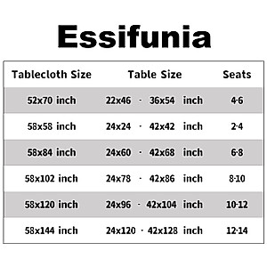 Essifunia Waterproof Checkered Tablecloth Fabric - Rectangle 58x84 Inch Classic Gingham Buffalo Plaid Table Cloth for Indoor/Outdoor Use - Washable Table Cover for Kitchen, BBQs, and Parties