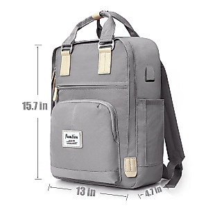 YAMTION Laptop Backpack for Women Bookbag School Backpack Bag Girl Computer Pack with Charger