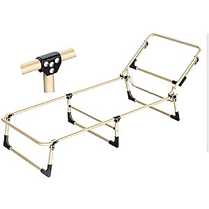 XZGDEN Lightweight High Sun Lounger, MultifunctionalSingle Office Nap Lazy Backrest Chair, MetalPortable Detachable Adjustment Sun Lounger-2 (Color : 5, Size : The)