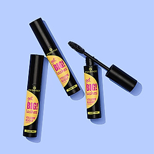 essence | 3-Pack Get Big! Lashes Volume Boost Mascara | Cruelty Free | Without Parabens, & Alcohol | Black